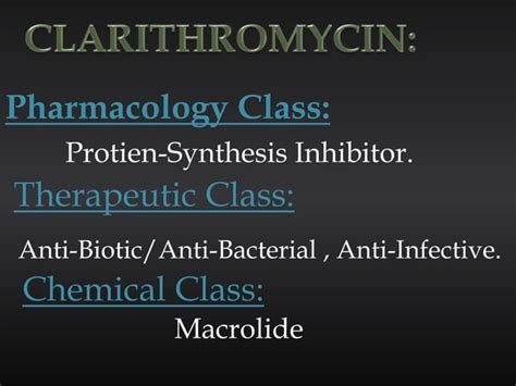 Clarithromycin Present By Sarim Pptx