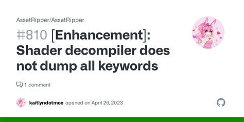 Enhancement Shader Decompiler Does Not Dump All Keywords · Issue