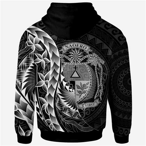 Nauru Zip Hoodie Polynesian Pattern Style