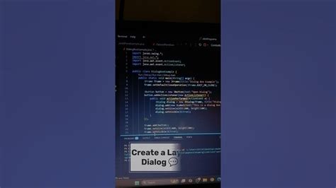 Create A Dialog Boxesjavaprogramming Javalanguage Best Coding Codinglover Programming