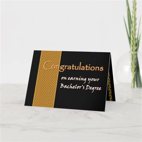Custom Name Congratulations Bachelors Degree Card Zazzle