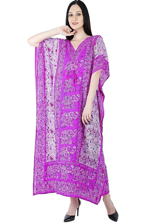 Women Kaftan Night Dress Kimono Caftan Beach Maxi Boho Long Top Tunic