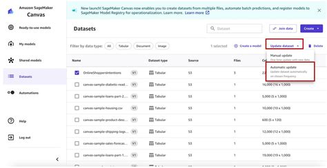 Retrain ML Models And Automate Batch Predictions In Amazon SageMaker Canvas Using Updated