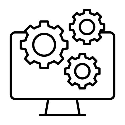 A Flat Design Icon Of System Management 40204059 Vector Art At Vecteezy