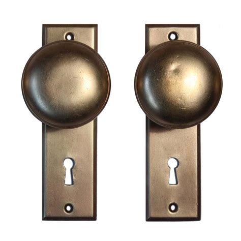 Antique Brass Tudor Door Hardware Sets Early 1900s