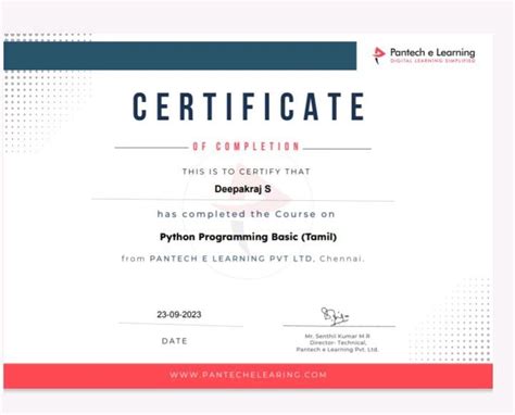 Pentechelearning Pythoncertification Learningplatform Deepak Raj S