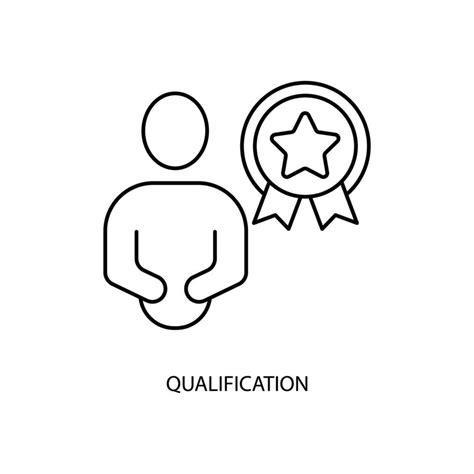 Qualification Concept Line Icon Simple Element Illustration