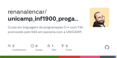 Github Renanalencarunicampinf1900progamacaocpp Curso Em