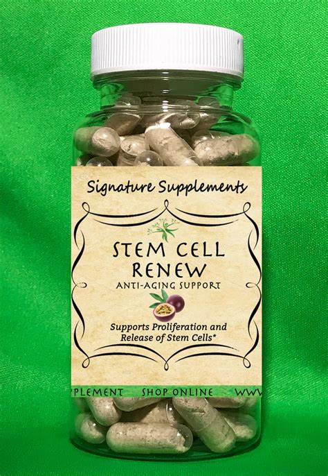 Stem Cell And Anti Aging Support Cellular Vitality And Longevity Blend