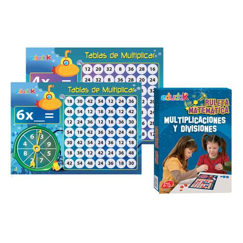 Ruleta Matemática De Multiplicaciones Y Divisiones Edudak