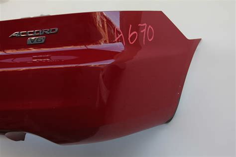 Honda Accord 03 05 Coupe Rear Bumper Face Cover Red 04715 Sdn A90