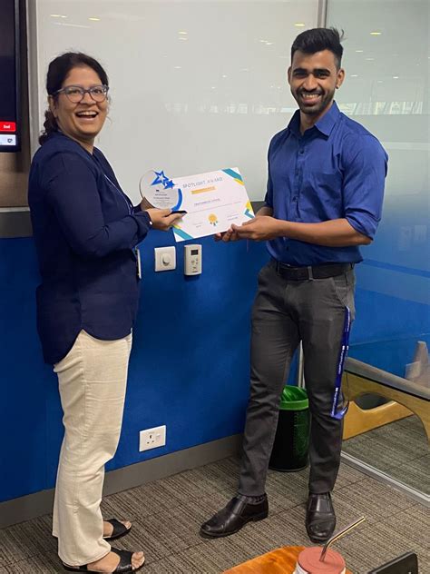 Prathamesh Shinde On Linkedin Award Probation Focus Dedication