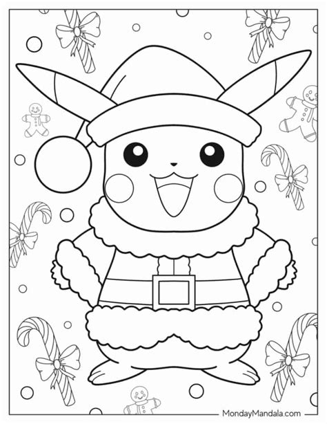 Pikachu Pokemon Coloring Pages 2025