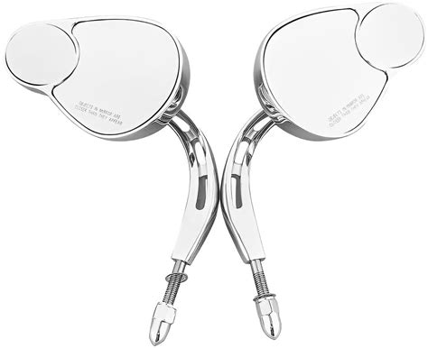 Vpzmt Vpzmt Rearview Mirrorsplit Vision Mirrors For Harley Road King