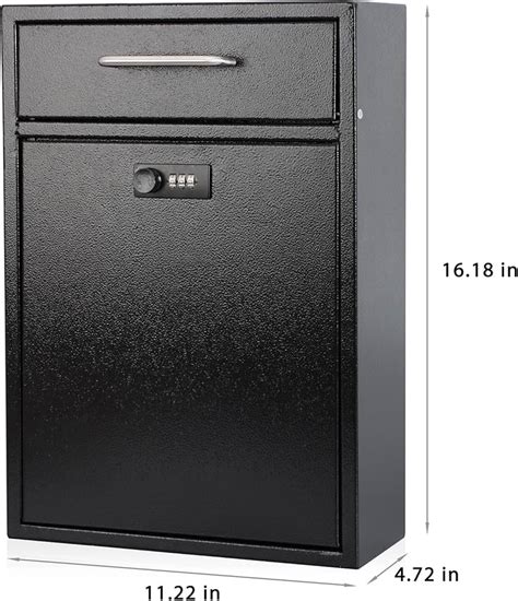 Wall Mount Mail Box Steel Locking Mailbox Wall Mount Security Key