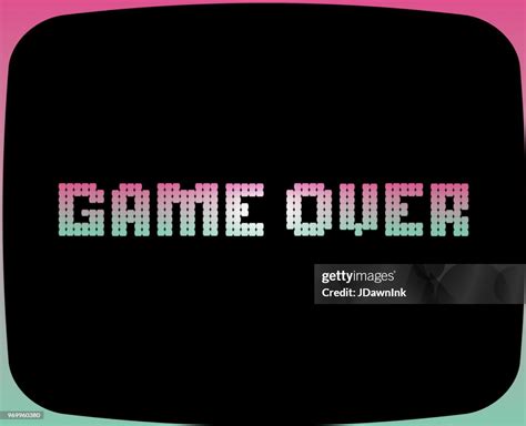 Game Over Retro Arcade Game Screen High Res Vector Graphic Getty Images