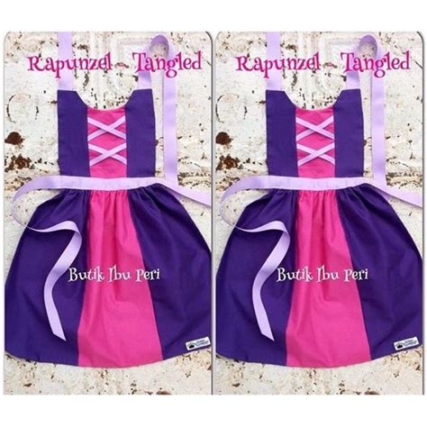 Jual Apron Rapunzel Celemek Kostum Souvenir Disney Princess Dewasa