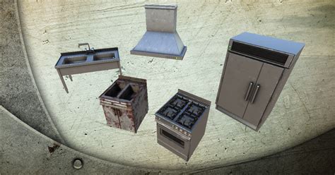 Gastronomic Kitchen Props Hq 3d Interior Unity Asset Store