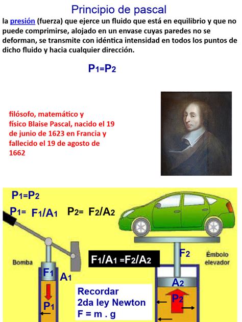 8 Principio De Pascal Pdf Pascal Unidad Fuerza