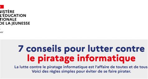 7 Conseils Pour Lutter Contre Le Piratage Informatique NumÉdu 68