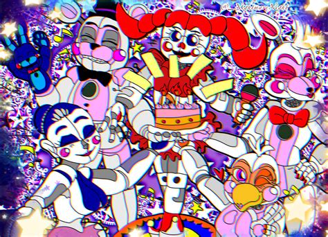Fnaf Sister Location Fanart Speedpaint Funtime Freddy Fnaf Sister