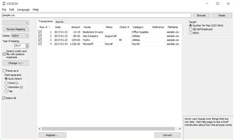 csv to quicken file conversion garrytry