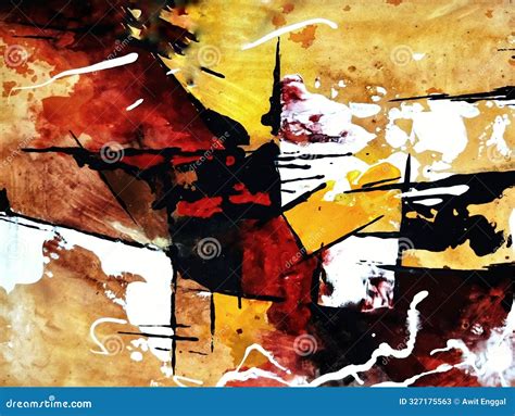 Classic Expressionism Abstract Painting Background Stock Image Image