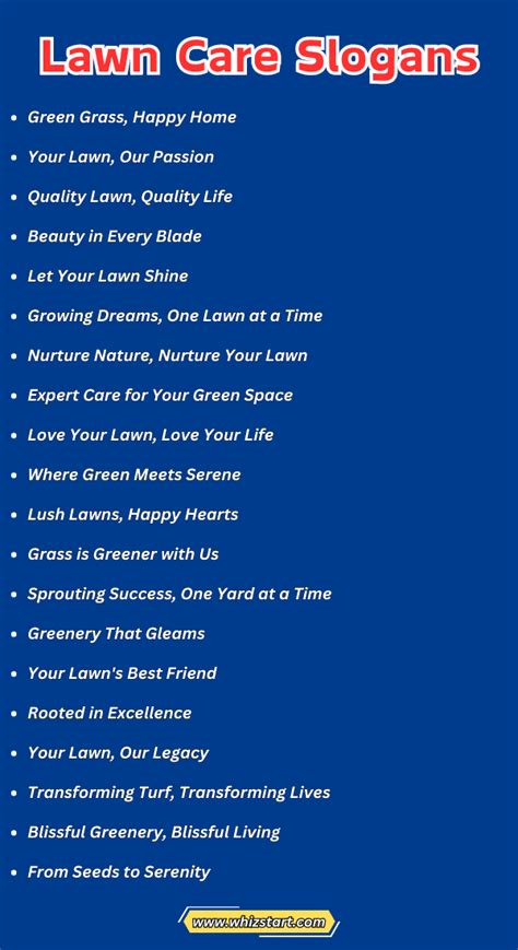 280 Catchy Lawn Care Slogans And Taglines To Advertise Whiz Start