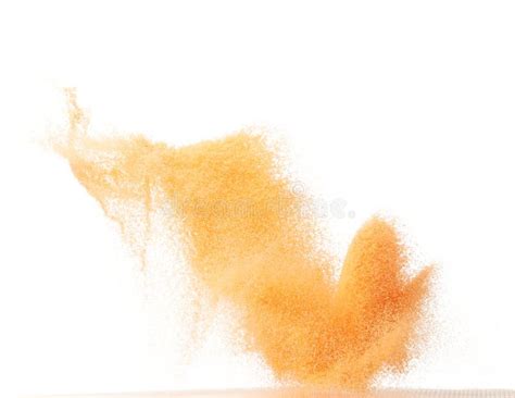 Small Size Orange Sand Flying Explosion Fruit Sands Grain Wave Explode Abstract Cloud Fly