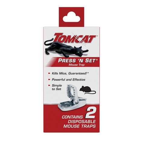 Tomcat Press N Set Mouse Trap For Indoor Or Outdoor Use Plastic