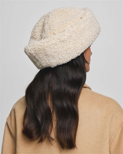 Msch Copenhagen Msch Jennifer Hat In Brown Rice Stylish Beanie