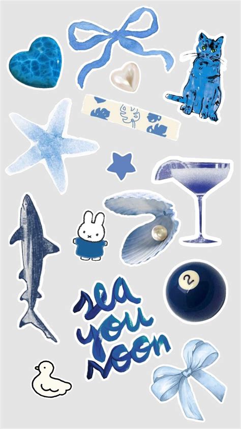 Blue Sticker Sheet For Scrapbooks Sticker Sheet Blue Scrapbook