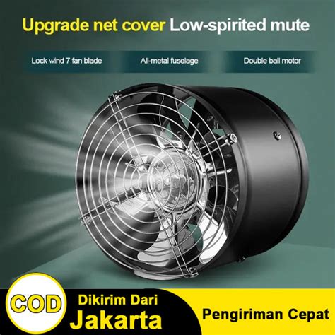 High Speed Exhaust Fan Inline Duct Kitchen Extractor Metal Toilet Fan Industrial Fan 220V 4 Inch