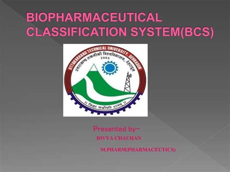Bcs Classification Of Drug Pptx