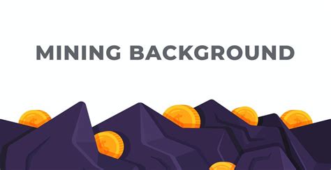Vector Illustration Of Mining Background Work In The Mine Mining Gems