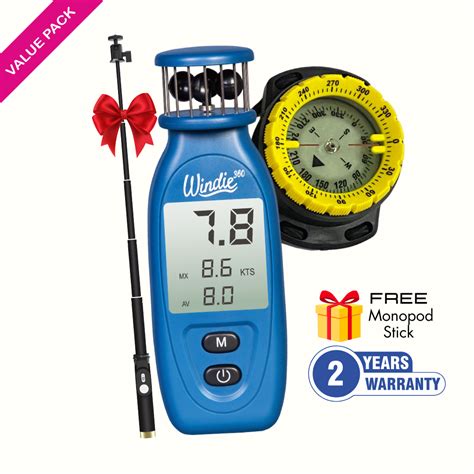 Essential Duo Anemometer And Compass Set Windiepro