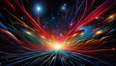 Premium Photo Hyperspace Interstellar Travel Through The Stars