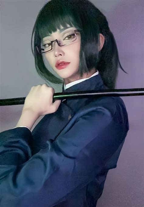 Maki Zenin Jjk Cosplay En 2024 Maquillaje Para Cosplay Poses