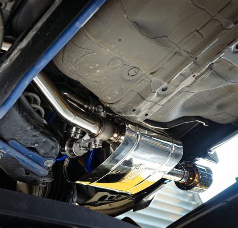 Plug And Play Double Valve Rear Muffler Assembly For Honda City Gn2