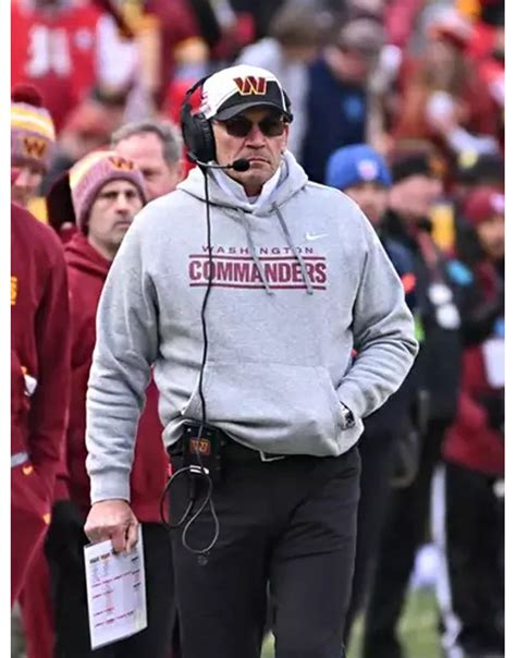 Washington Commanders Ron Rivera Grey Hoodie Ujackets