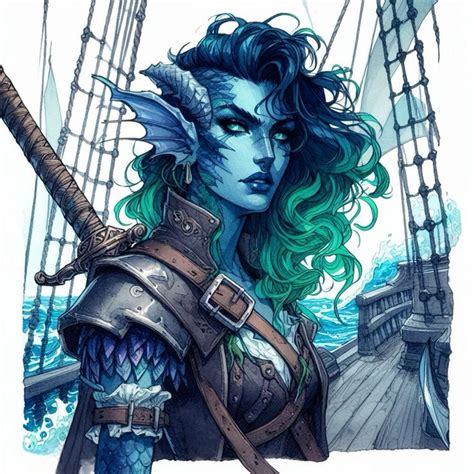 Dnd 5e Triton Build Dnd Characters Character Portraits Dungeons And