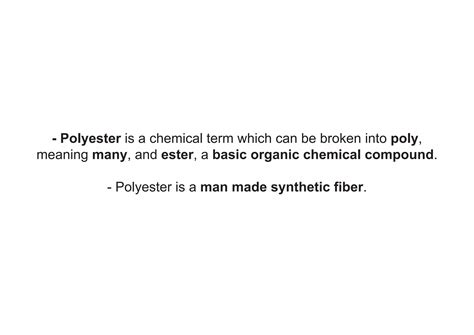 Polyester Presentation Pdf