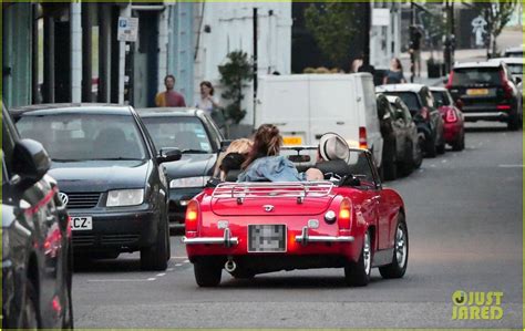 Lily James Piled Into A Two Seat Car With Some Celeb Friends Photo