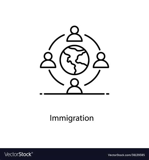 Immigration Royalty Free Vector Image Vectorstock