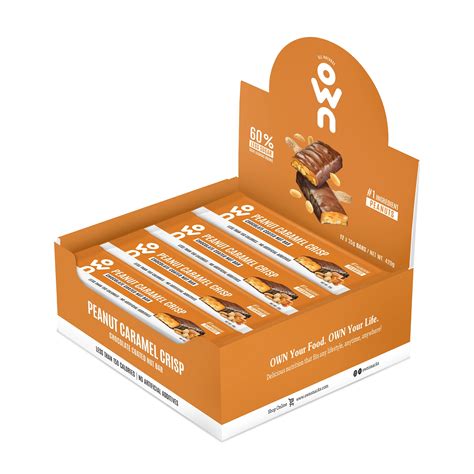 Peanut Caramel Crisp Bar Box Own Snacks