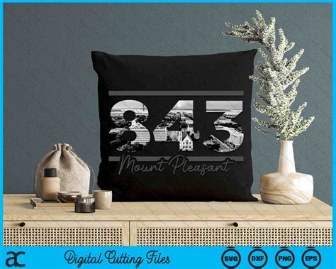 Mount Pleasant 843 Area Code Skyline South Carolina Vintage Svg Files
