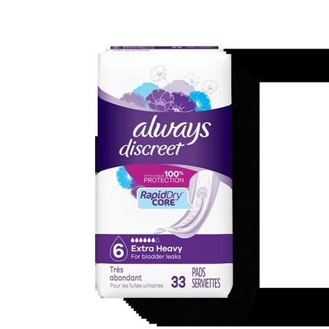 Liners And Pads Always Discreet