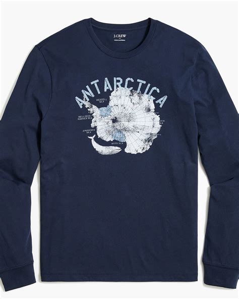 Long Sleeve Antarctica Graphic Tee For Men Factory