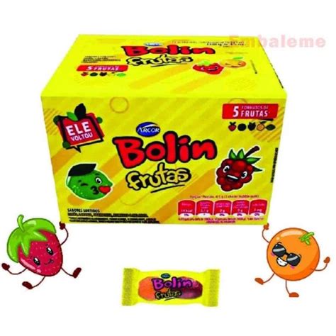 Chiclete Bolin Frutas 180g Shopee Brasil