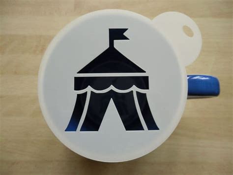 100mm Circus Tent Stencil